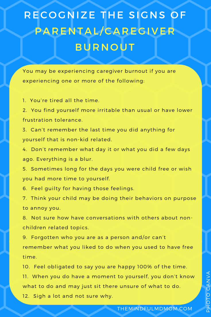 Parental Burnout. Can you recognize the Signs? - The Mindful MD Mom